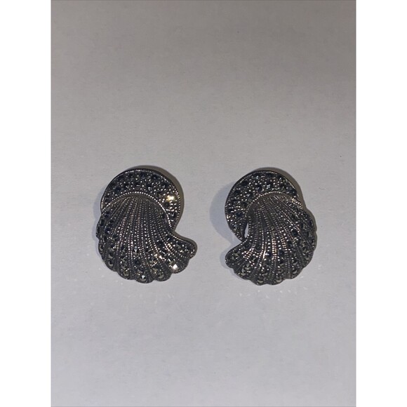MD | Jewelry | Vintage Signed Md 925 Sterling Silver Marcasite Post ...